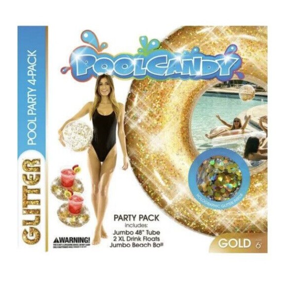 PoolCandy | Party Supplies | New Poolcandy Glitter Pool Party 4 Pack ...